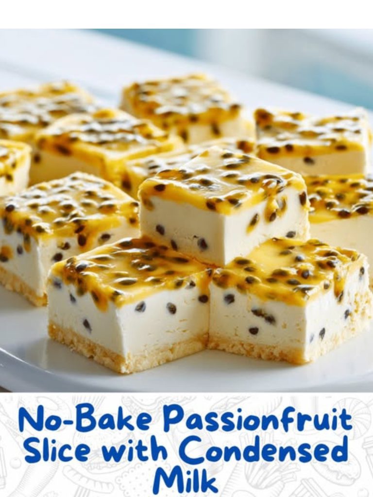 Passionfruit & Lemon Condensed Milk Slice: Sunshine in Every Bite ...